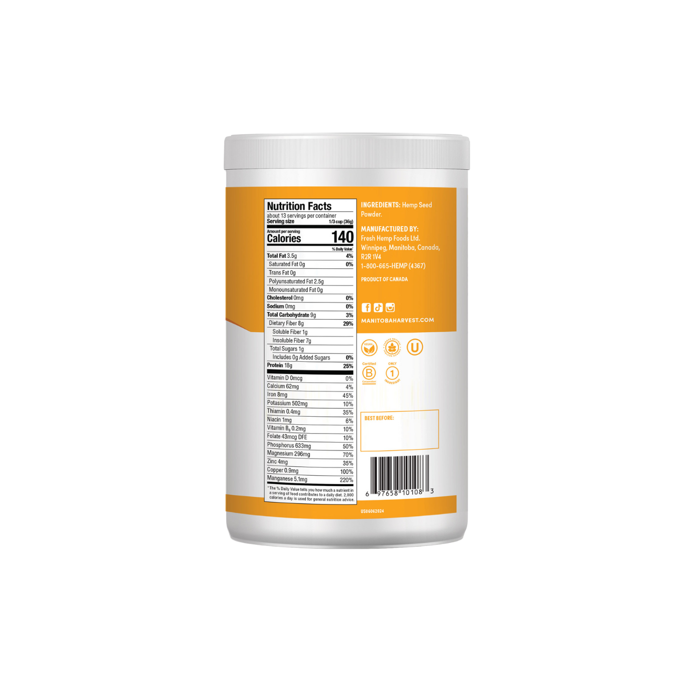 Balanced Protein + Fiber – Manitoba Harvest