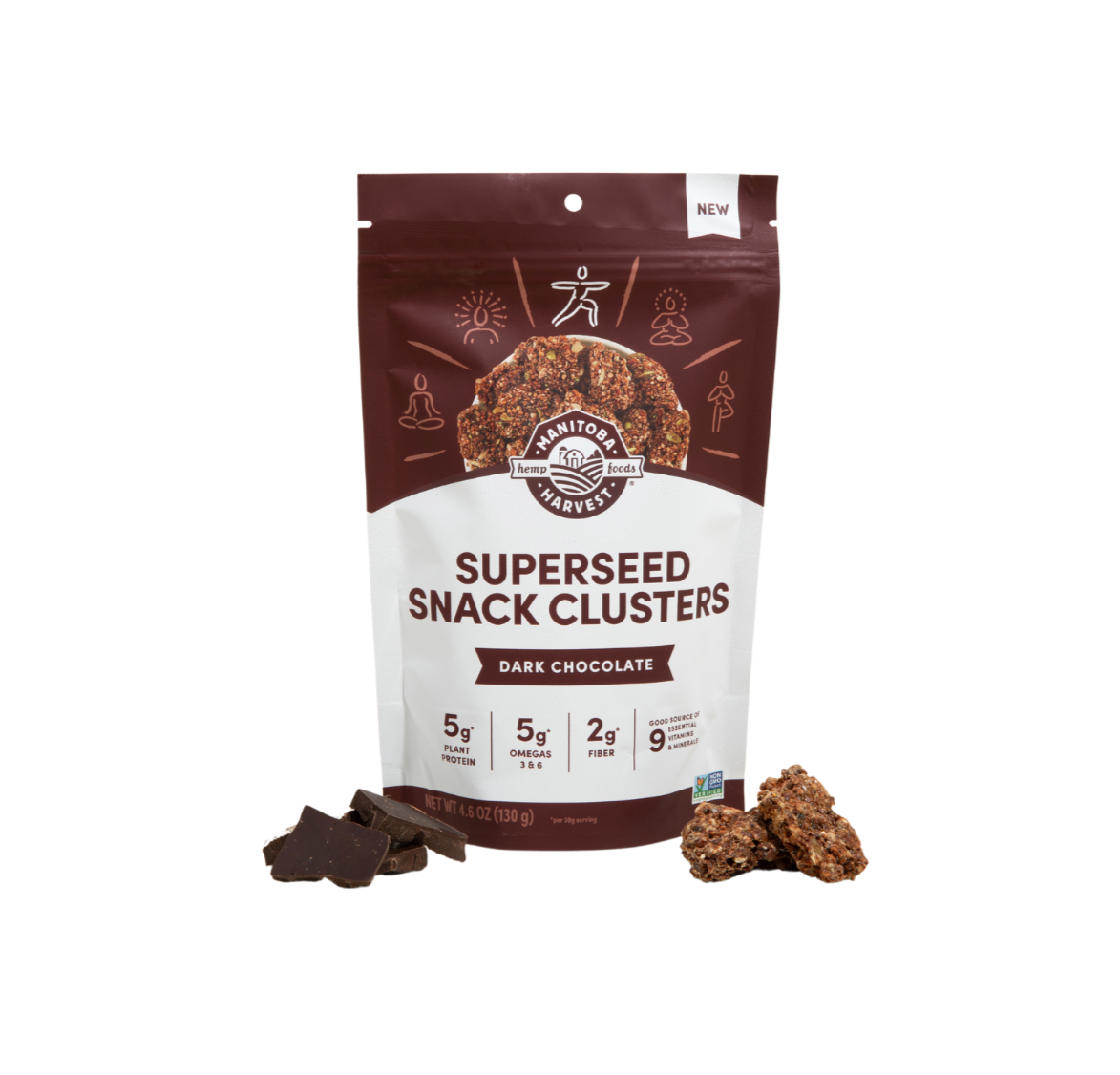 Dark Chocolate Superseed Snack Clusters – Manitoba Harvest