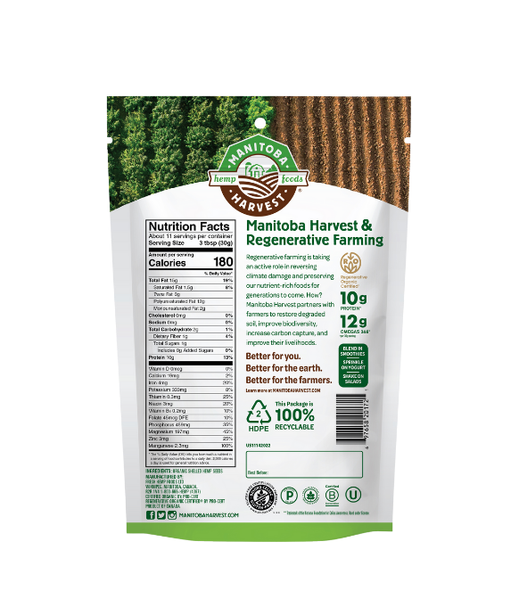 Regenerative Organic Certified (ROC™) Hemp Hearts - 12oz. – Manitoba ...
